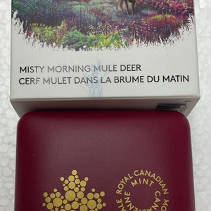 2015 Canada Misty Morning Mule Deer Fine Silver Proof Coin With COA - Etsy