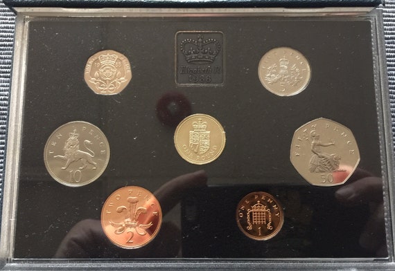 1988 Coins of Great Britain Royal Mint Issue 8 Coin Set Proof - Etsy