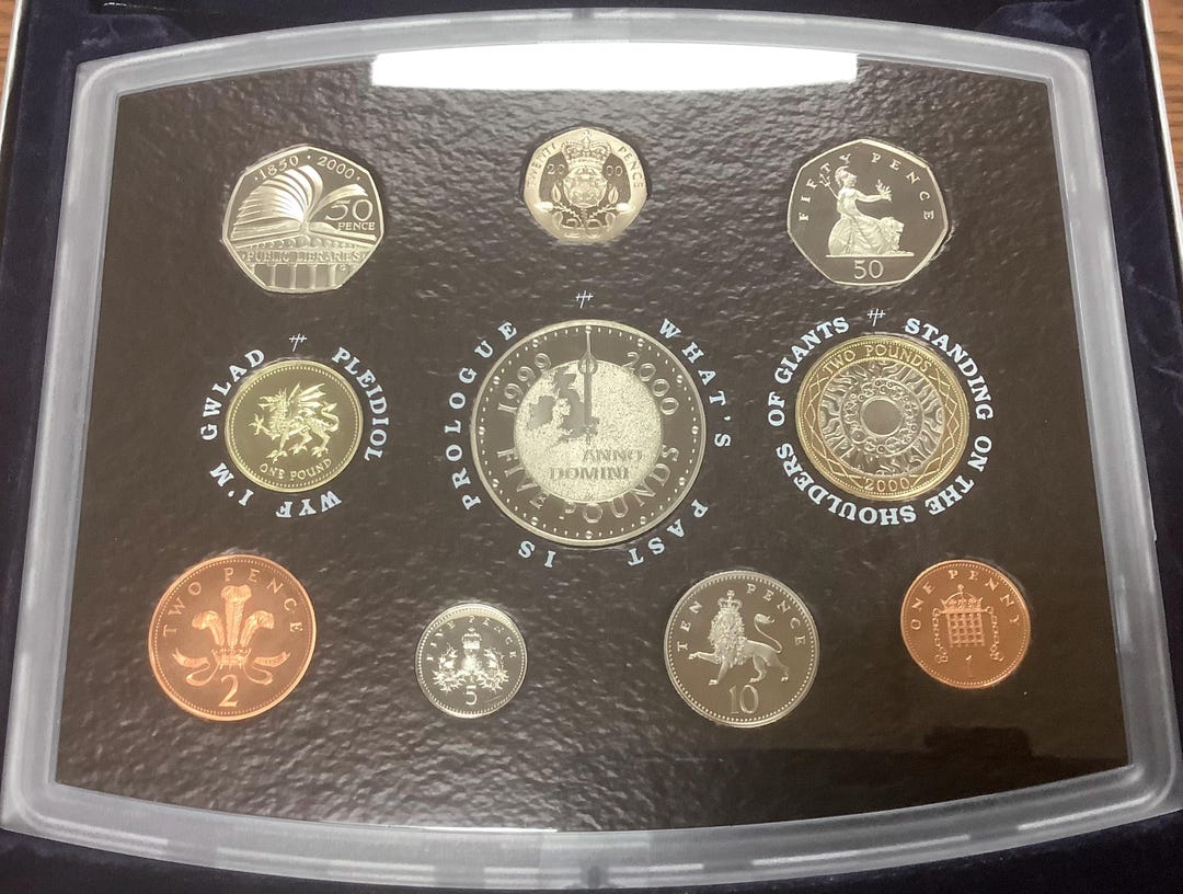 2000 Coins of Great Britain Royal Mint Issue 10 Coin Set Proof Set New ...