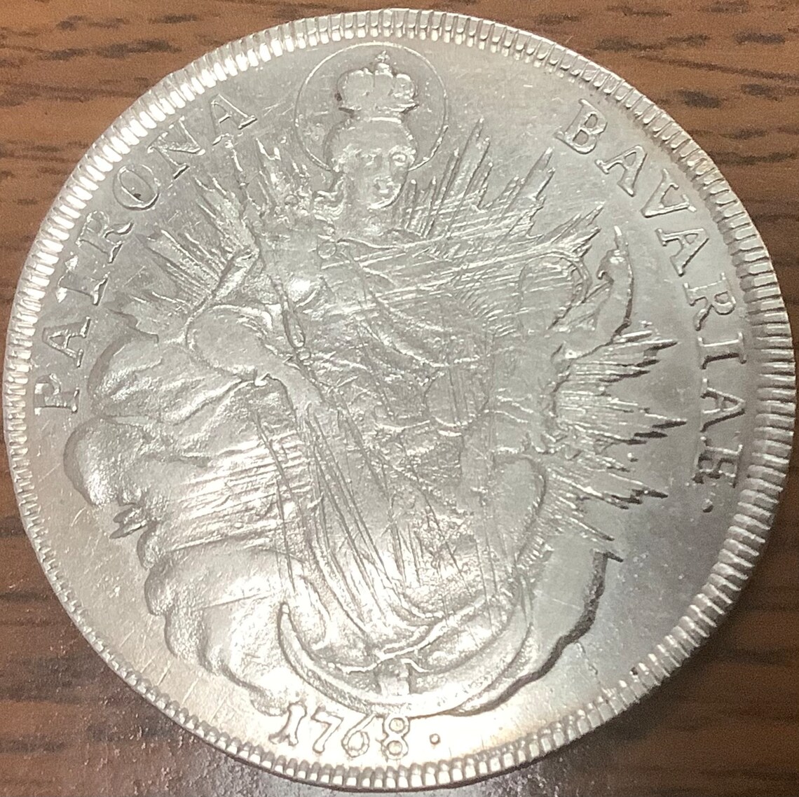 Germany/bavaria 1768 Madonna Thaler Silver Coin - Etsy