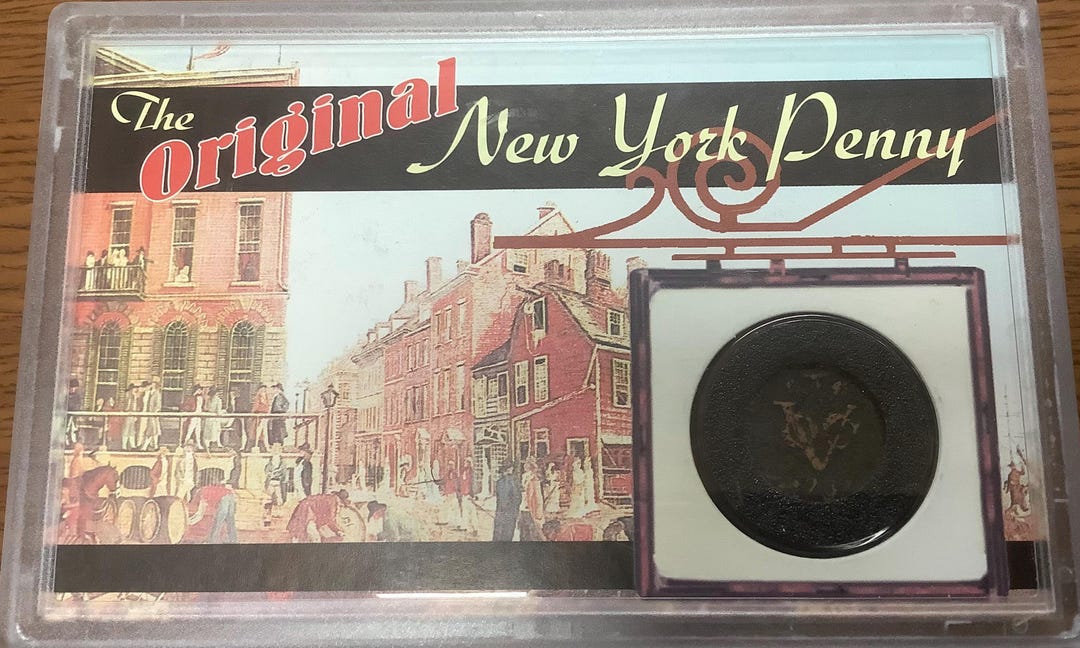 1700’s New York Penny Netherlands East India Company Duit Used in ...