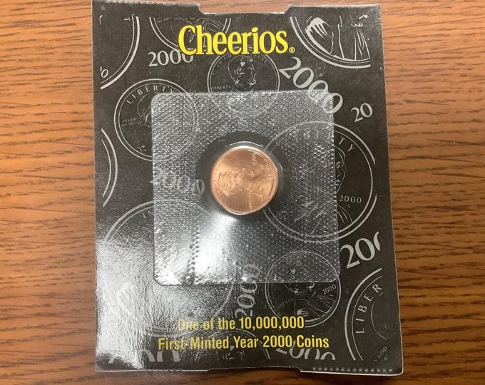 2000 Cheerios United State Mint Cert First One Cent of Year 2000 in ...