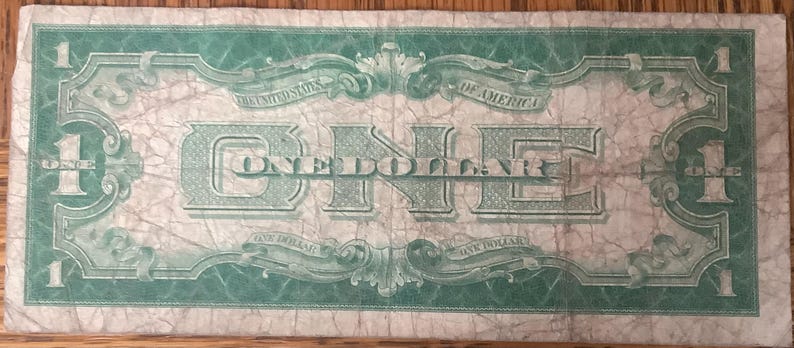 Series 1928 One (1) Dollar Funnyback Silver Certificate Higher Grade ...