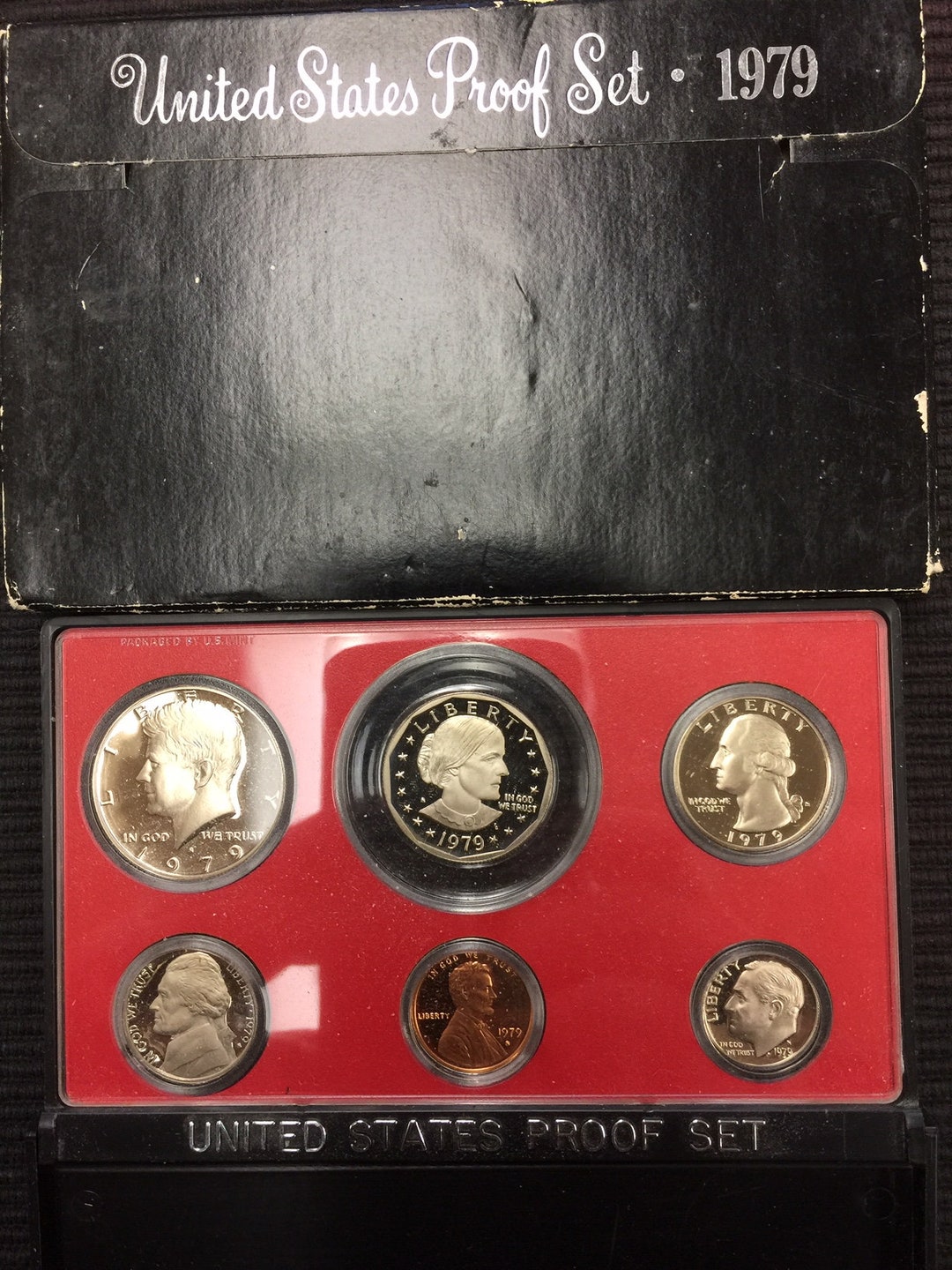 1979 United States Mint Proof Set in Original Box With Susan B Anthony ...