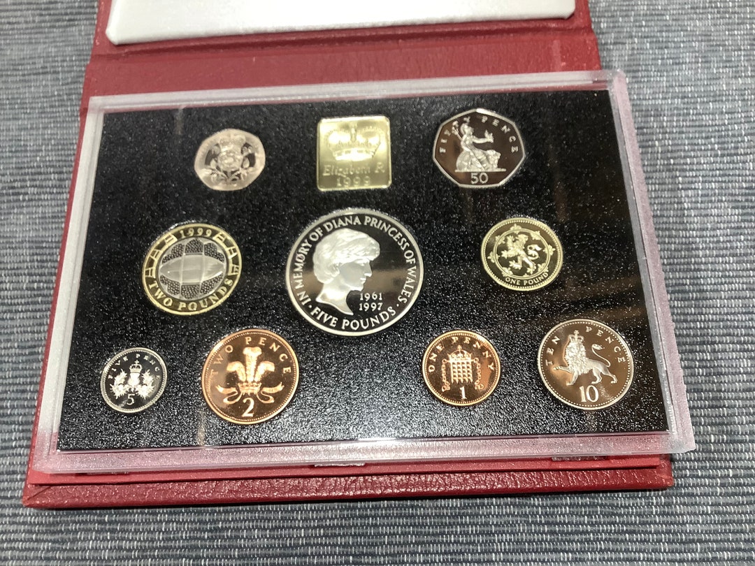 1999 Princess Diana Memorial Crown Coins of Great Britain Royal Mint ...