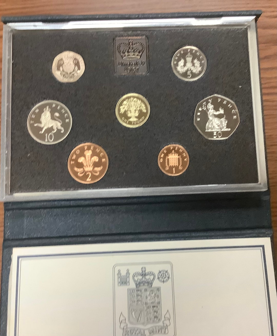 1987 Coins of Great Britain Royal Mint Issue 7 Coin Set Proof Set - Etsy