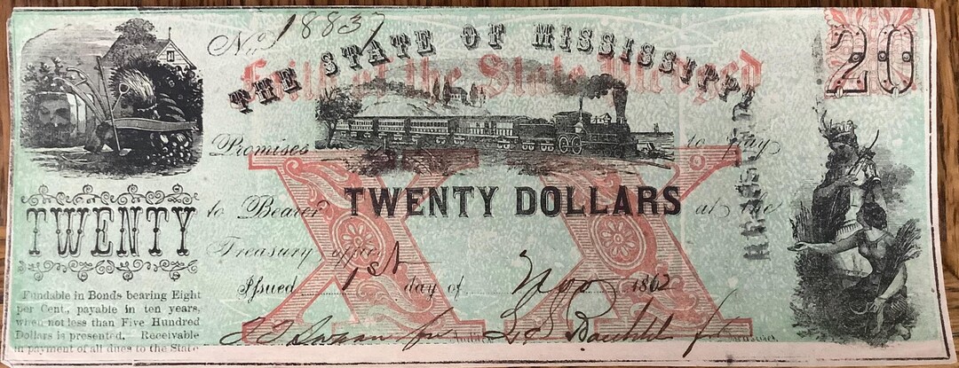 Scarce Confederate Civil War Issue 1st November 1862 State of ...