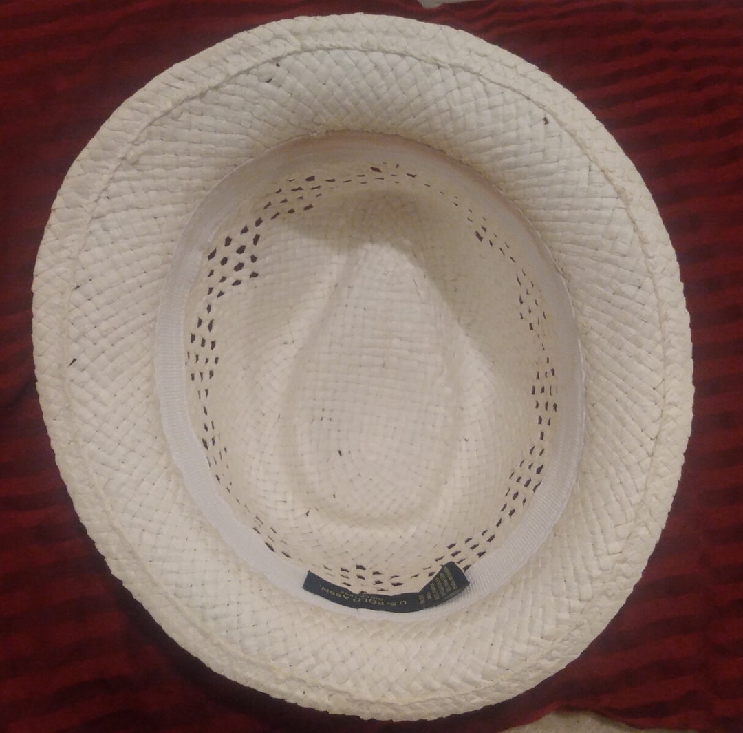 US Polo Assn White Paper Hat - Etsy