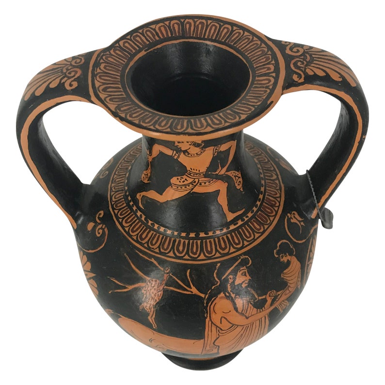 Red Figure Pottery Ancient Greek Museum Replica Terracotta - Etsy