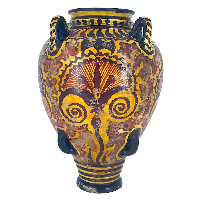 Minoan PITHOS With Papyrus Design Ancient Greek Replica Museum - Etsy