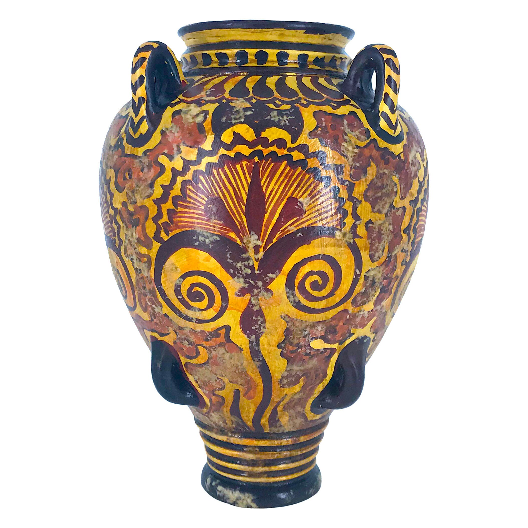 Minoan PITHOS With Papyrus Design Ancient Greek Replica Museum - Etsy