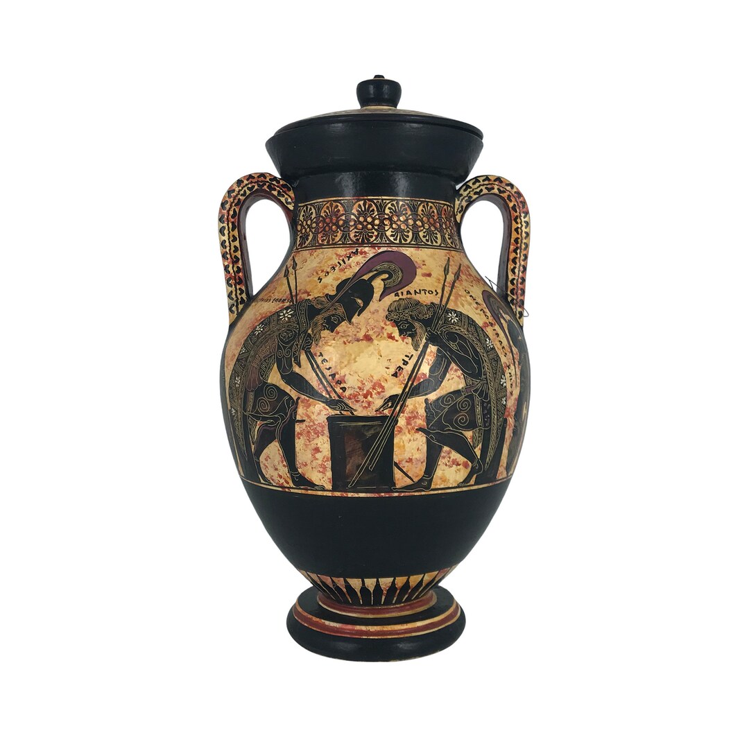 Attic Black-figure Amphora With Exekias Ancient Greek Ceramic - Etsy