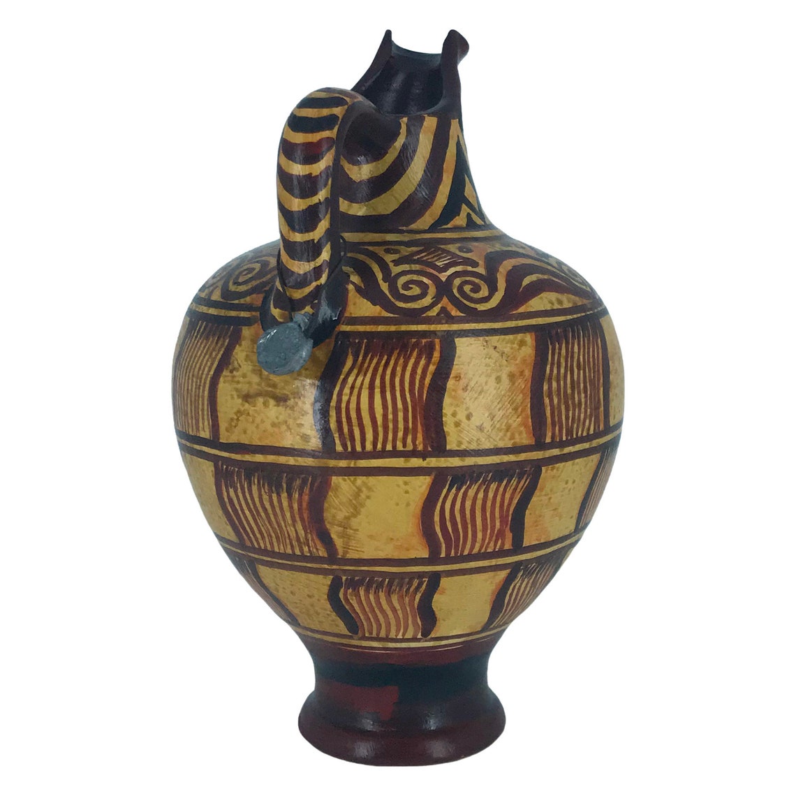 Minoan Jar With Patterns of Spirals Ancient Greek Replica - Etsy