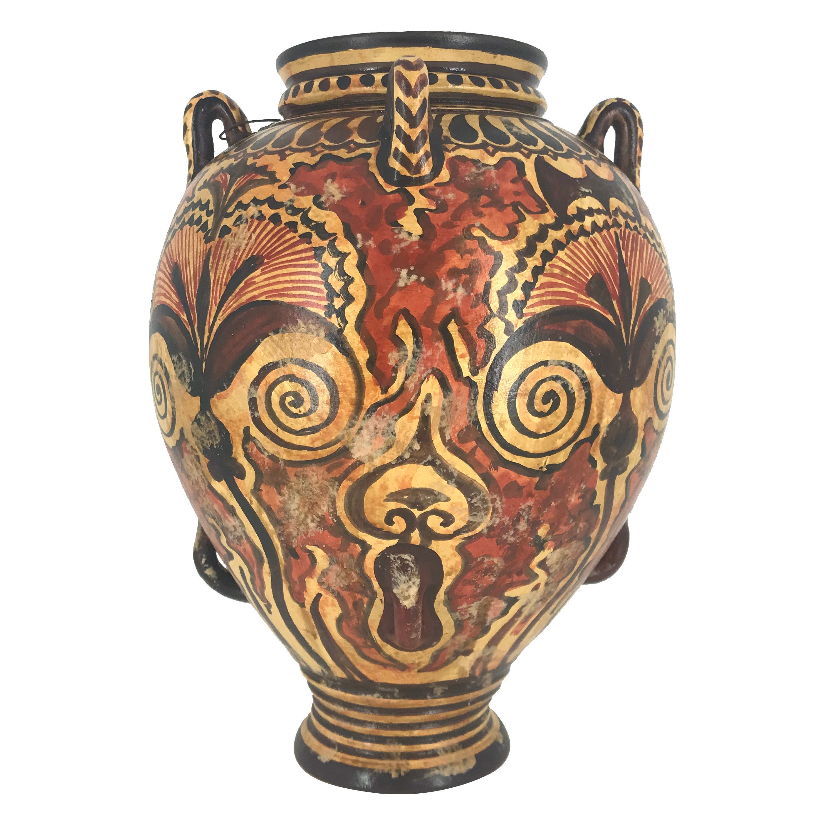 Minoan PITHOS With Papyrus Design Ancient Greek Replica Museum - Etsy
