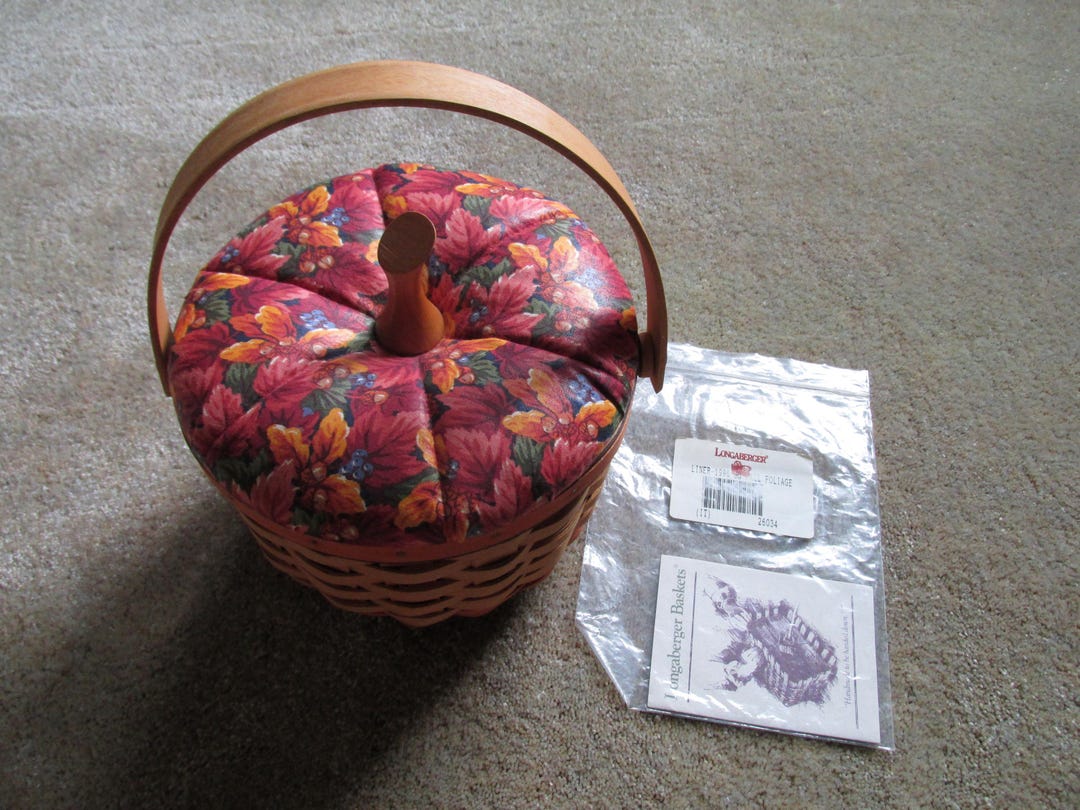 Longaberger 1996 Pumpkin Fall Foliage Basket Set - Etsy
