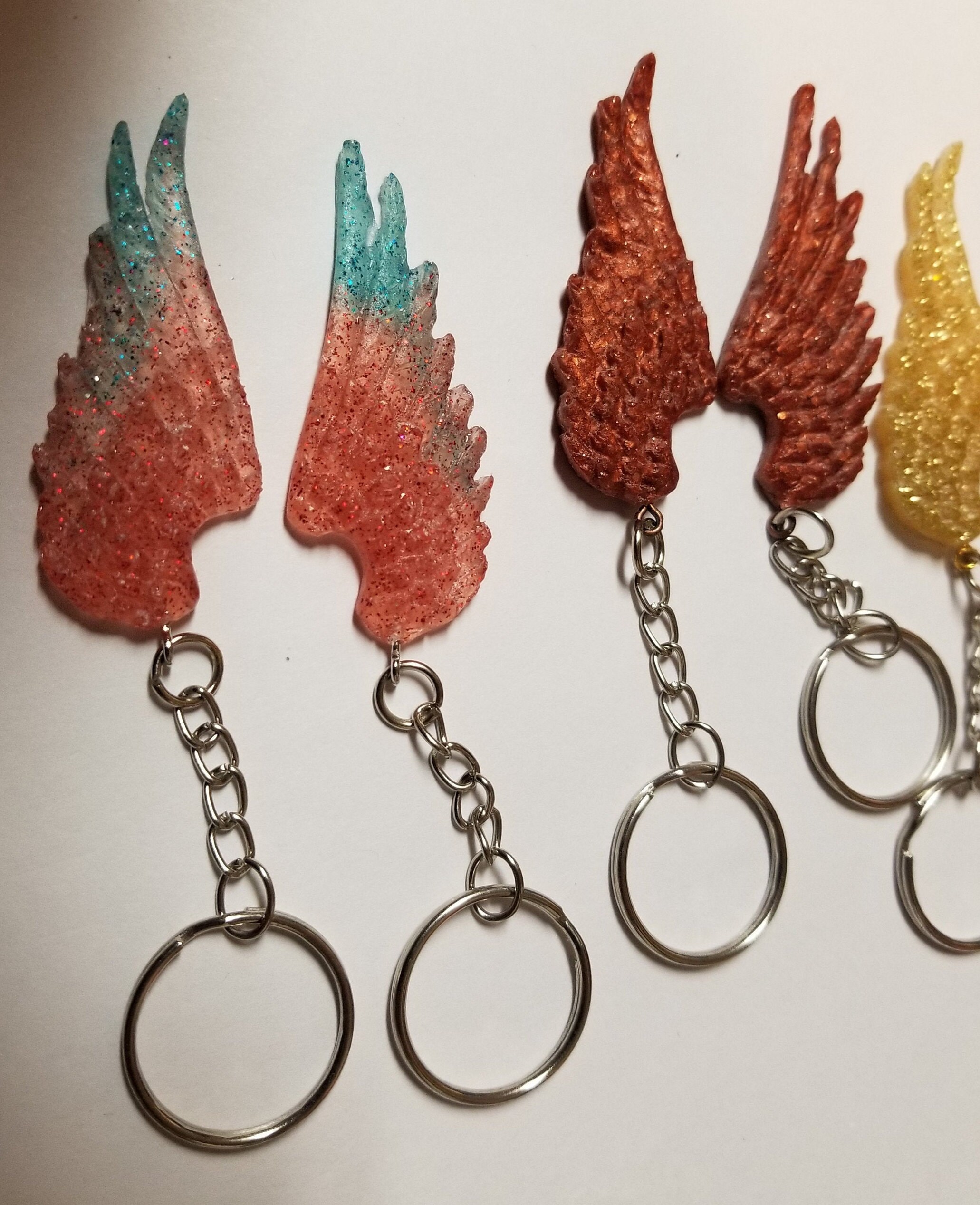 Wings Key Chain Customization Available for Colors - Etsy