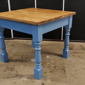 The Square Kitchen Table - Farmhouse Dining Table - Reclaimed Wood Top ...