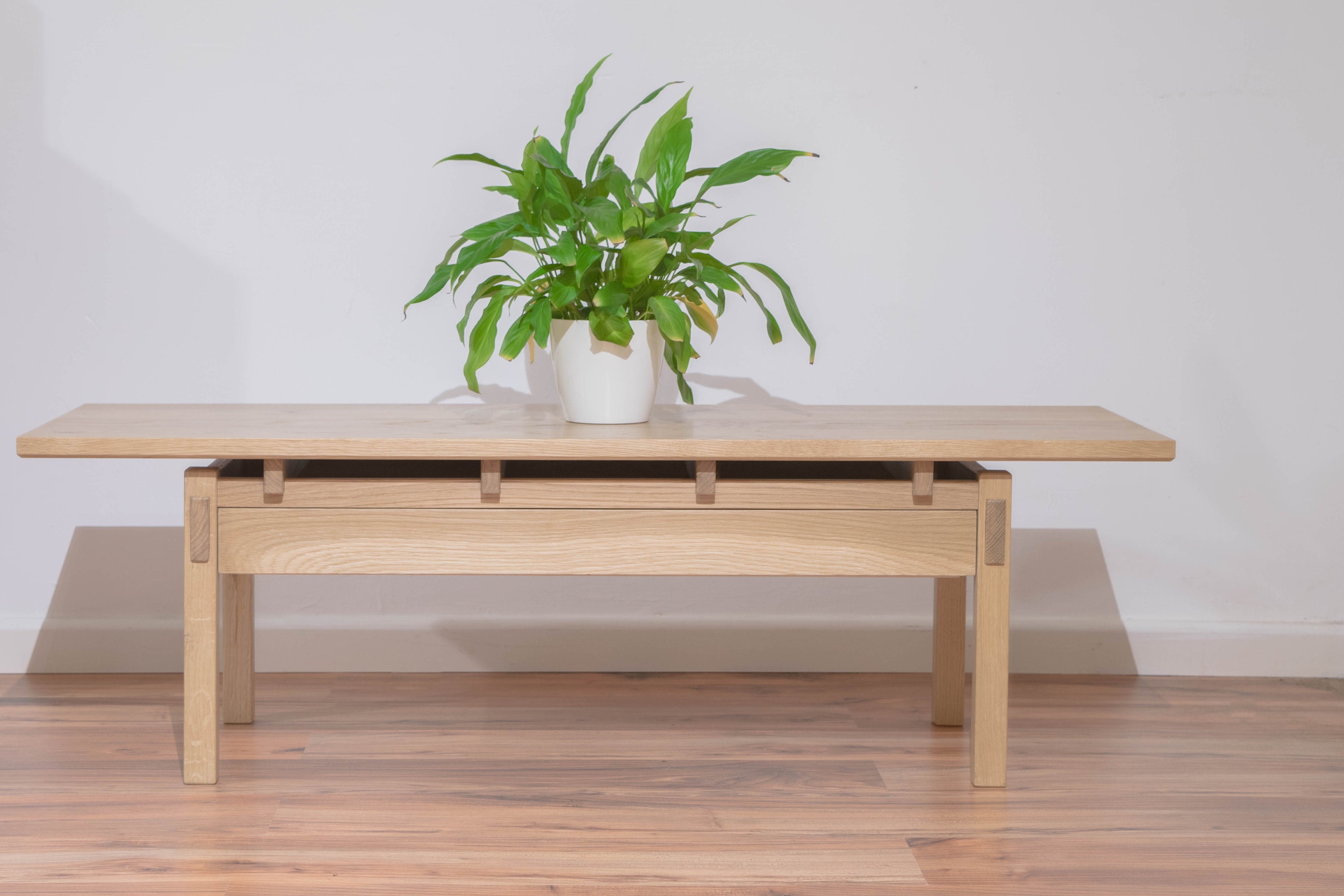 Modern Coffee Table Japanese Inspired Japandi Handmade 100% Solid Oak ...