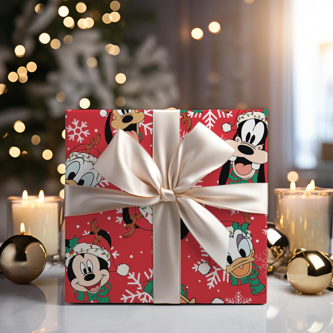 Mickey Mouse Wrapping Paper - Etsy
