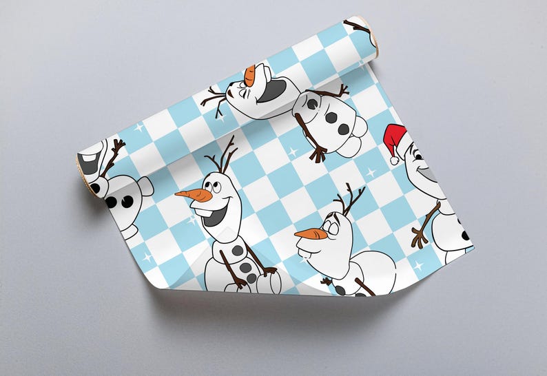 Olaf Frozen Wrapping Paper - Etsy