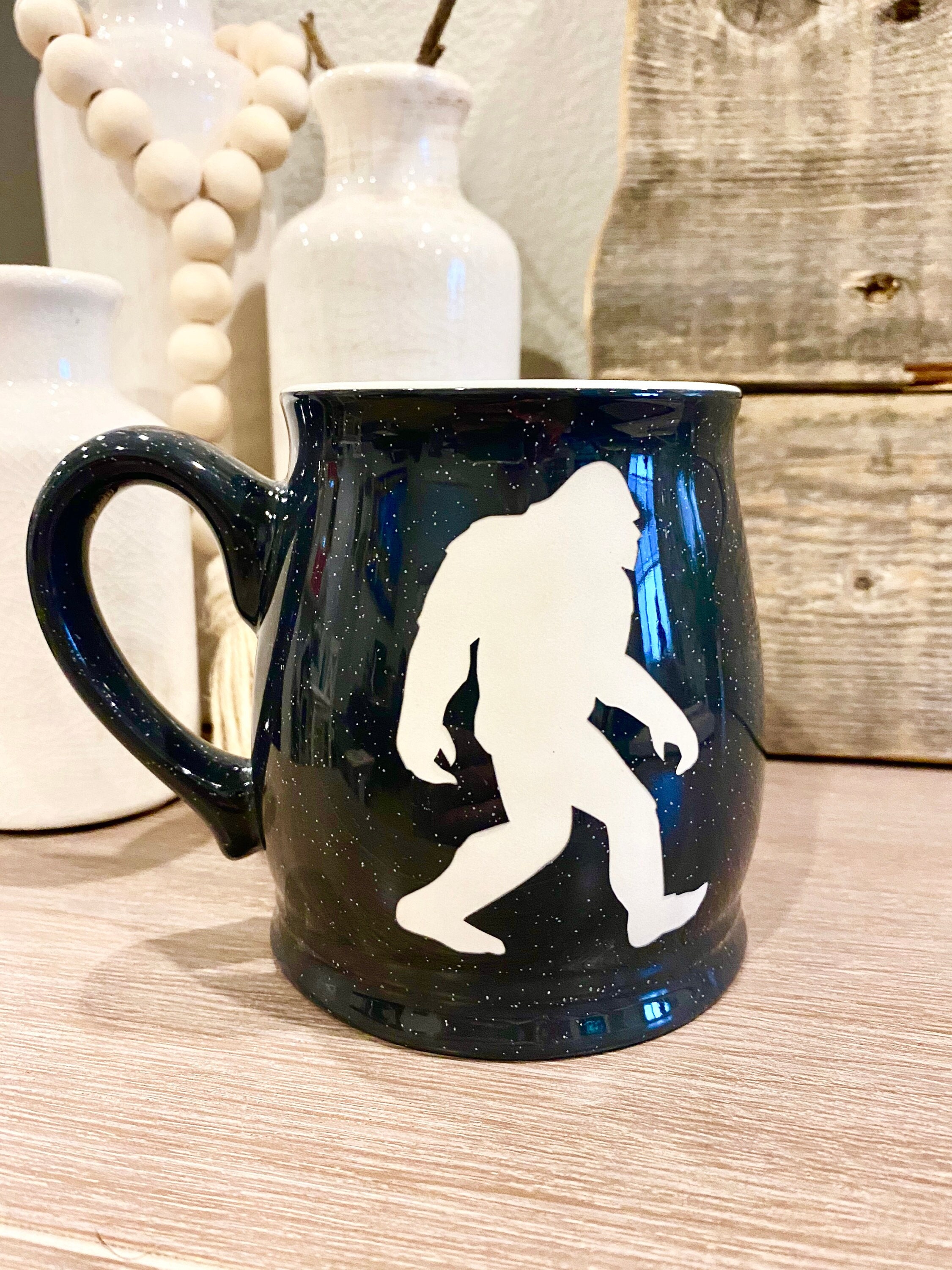Bigfoot Etched Ceramic Mug Personalized Mug Etched Coffee - Etsy