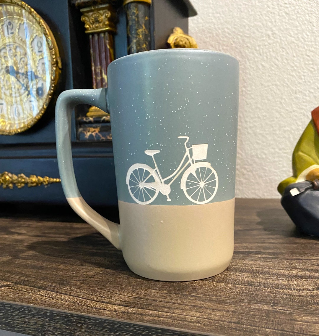 Bicycle Mug, Bike Mug, Bicycle Lover Gift, Personalized Coffee Mug ...