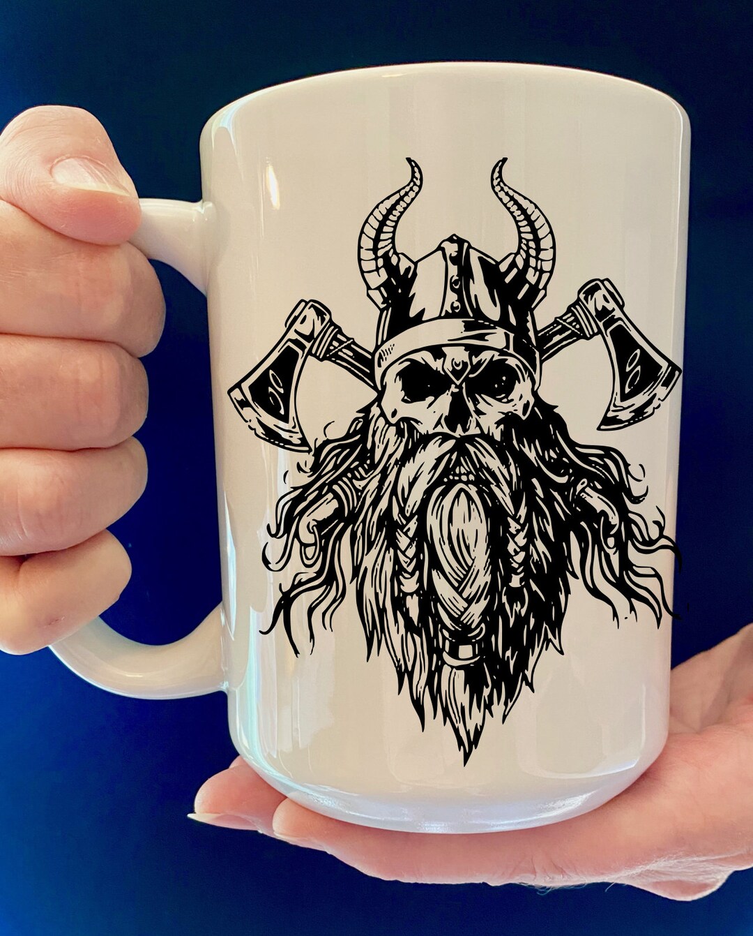 Viking Skull Mug, Pagan Gift, Viking Lovers Gift, Personalized Gift ...