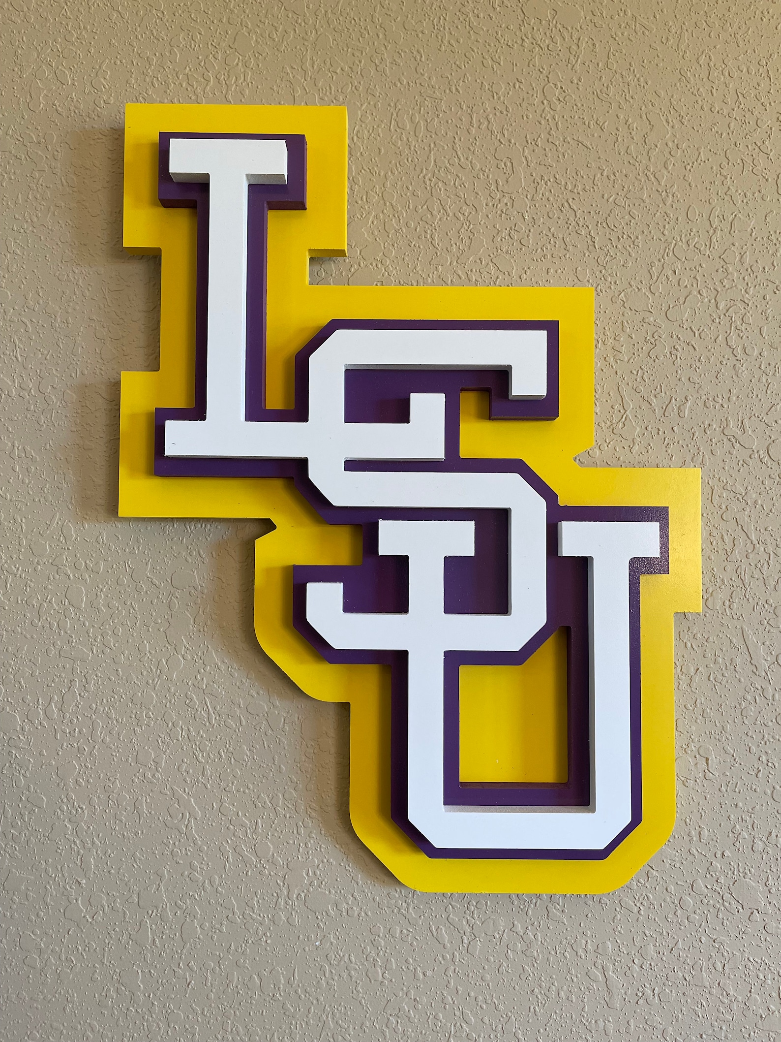 3D LSU Tigers Wall Sign GREAT GIFT Fast Shipping - Etsy