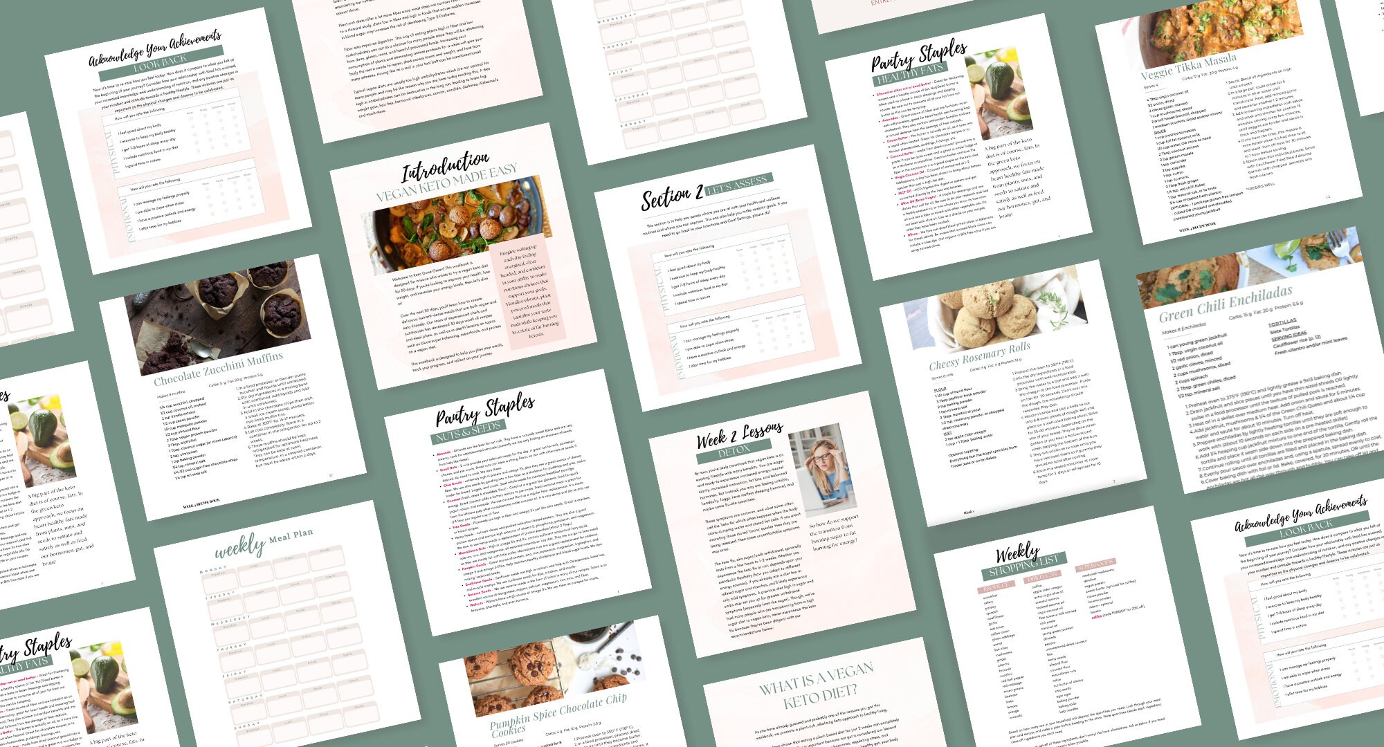 30-day Vegan Keto Workbook for Women, Vegan Keto Recipes, Meal Plans ...