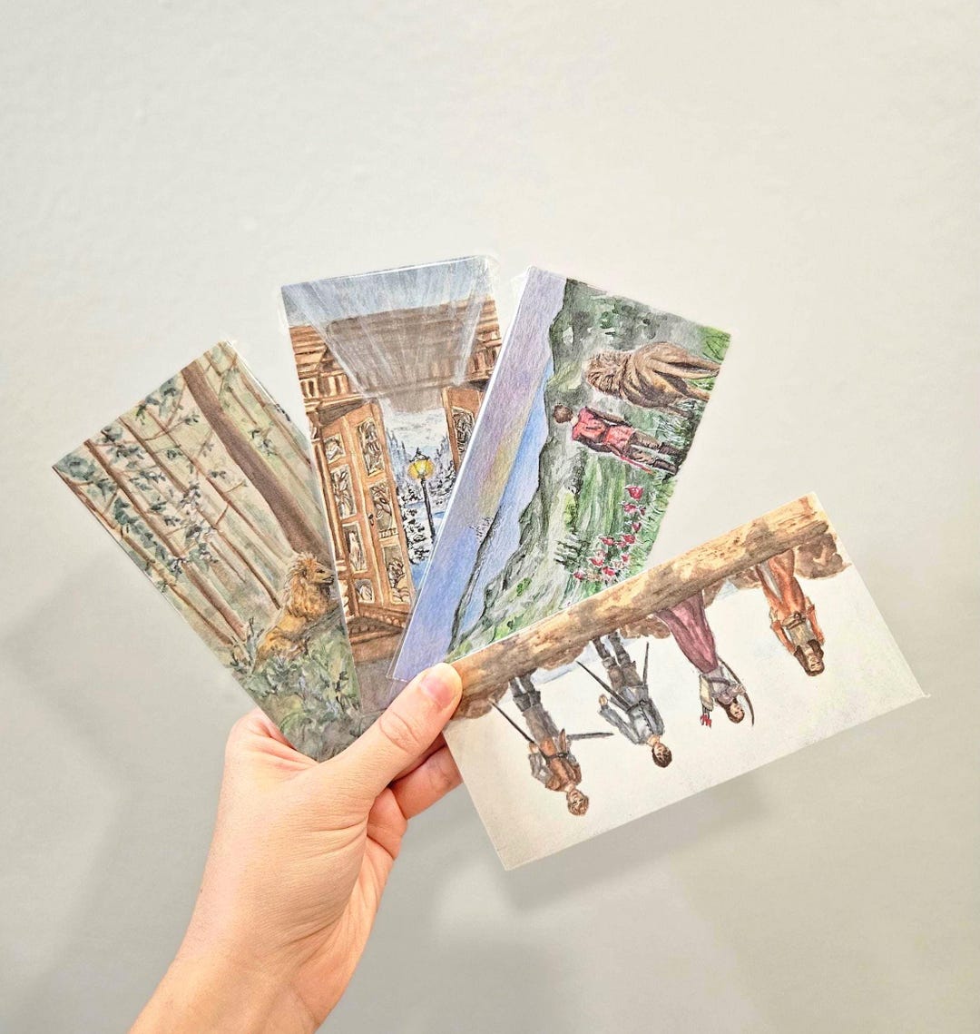 The Pevensies | the Chronicles of Narnia Watercolor Bookmark Set - Etsy