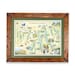 Finger Lakes Map Art Print | Hand-drawn Vintage Style, New York - Etsy
