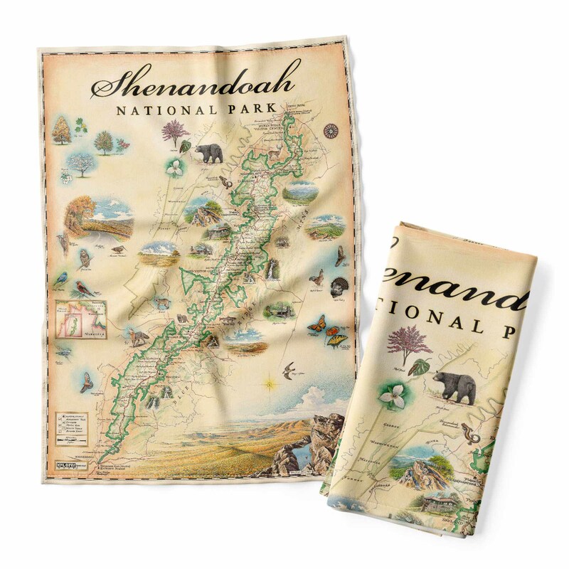 Map Tea Towel - Etsy