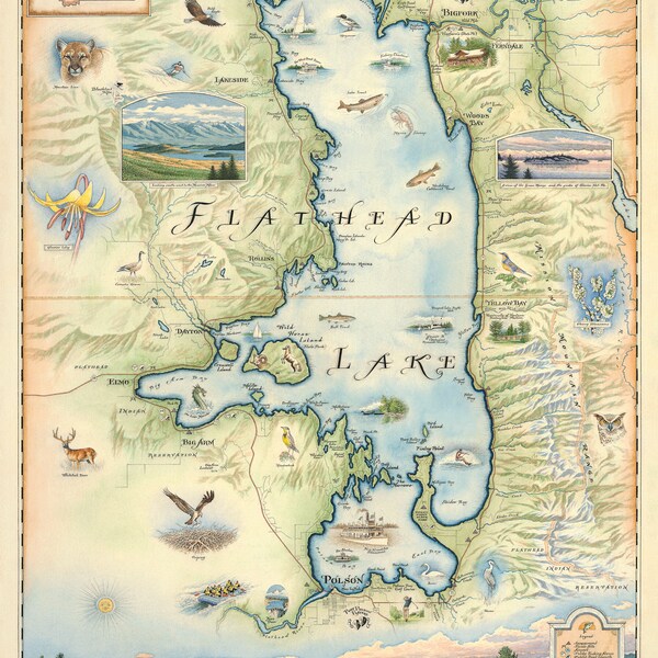 Flathead Lake Art - Etsy