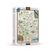 Sequoia-kings Canyon National Parks Map Cardboard Jigsaw Puzzle-1000 ...