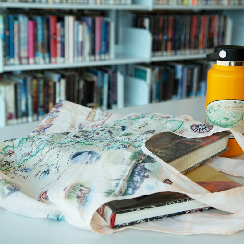 Capitol Reef National Park Map Nylon Pouch Tote Bag With - Etsy