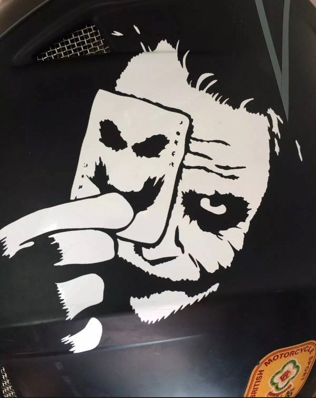 Joker Face Sticker Decal Motorbike Helmet Car Fuel Cap Bumper - Etsy UK
