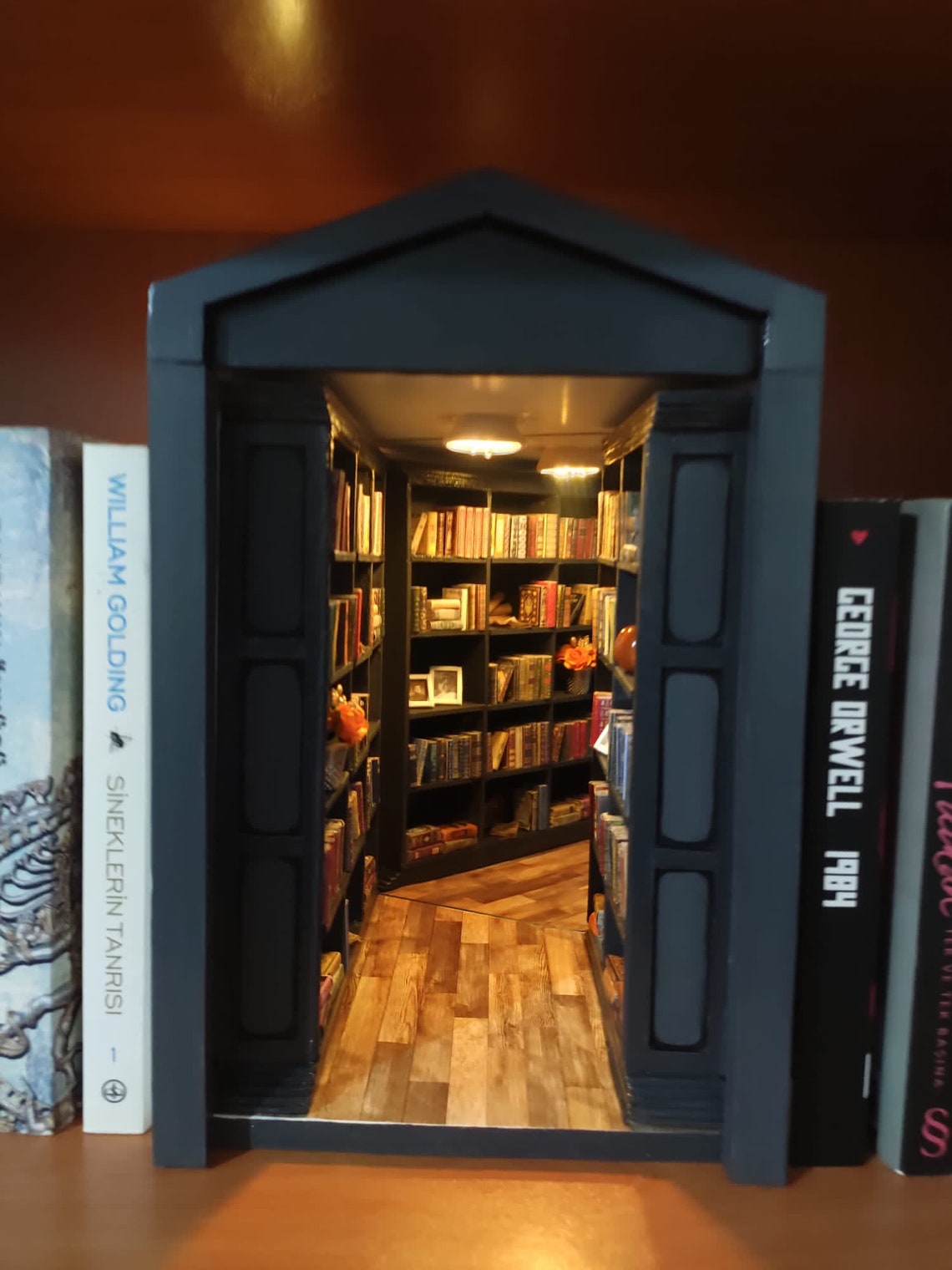 CUSTOM ORDER Library Book Nook - Etsy
