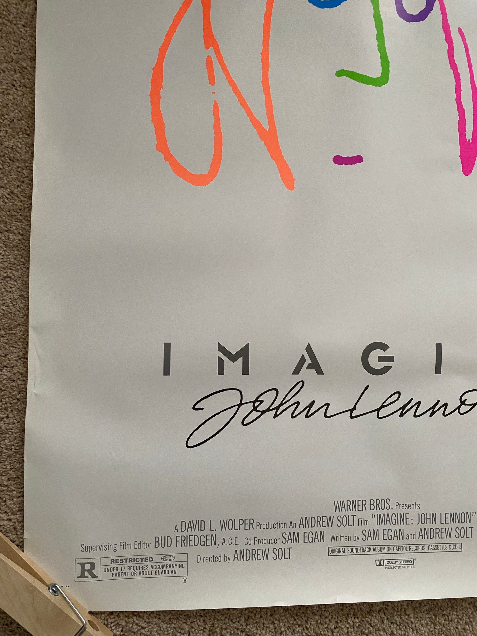 Imagine 1980s Original Vintage Poster - Etsy