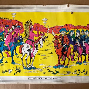 Custers Last Stand Vintage Blacklight Poster 1970s - Etsy