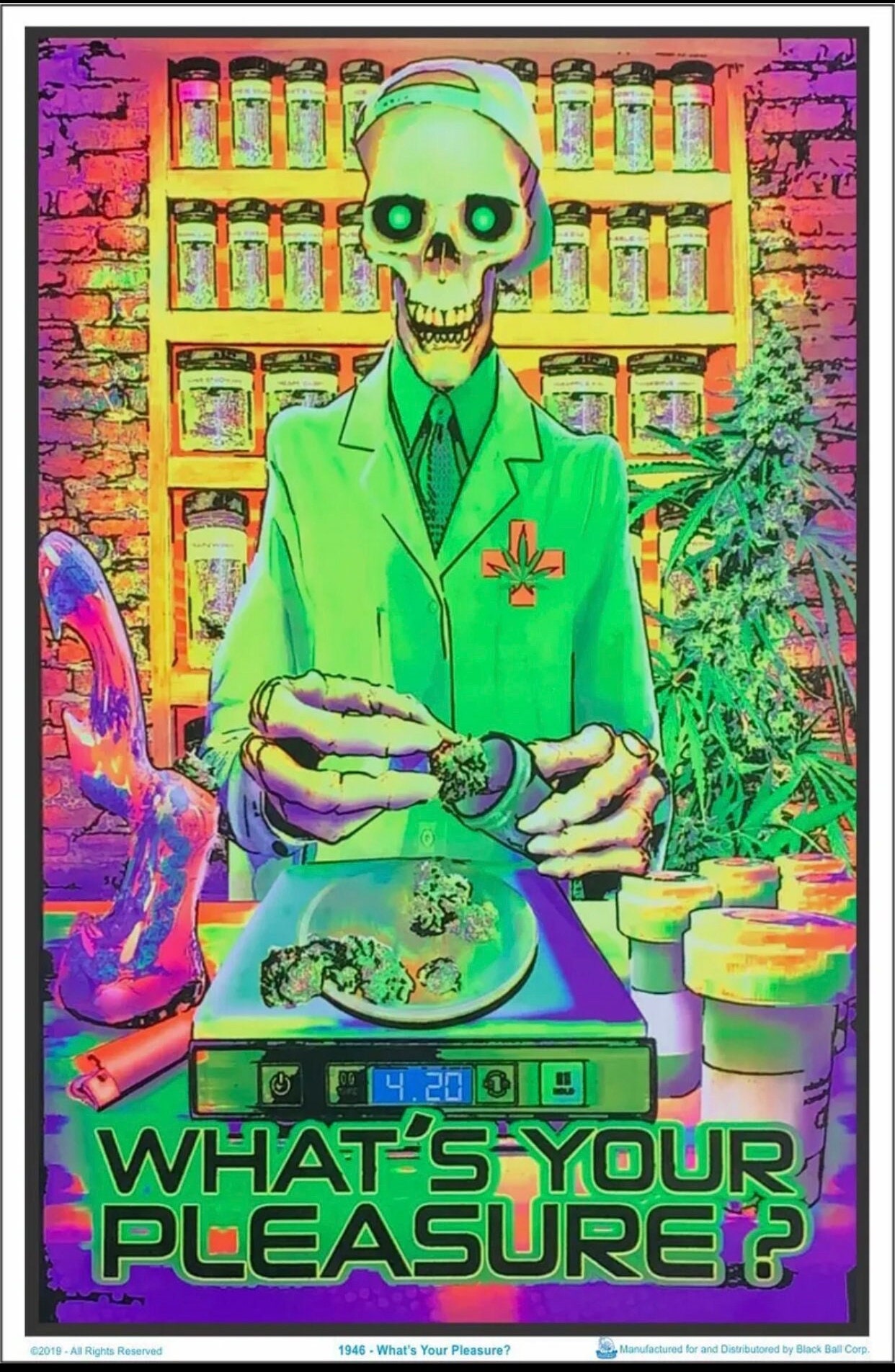 Black Light Posters Weed