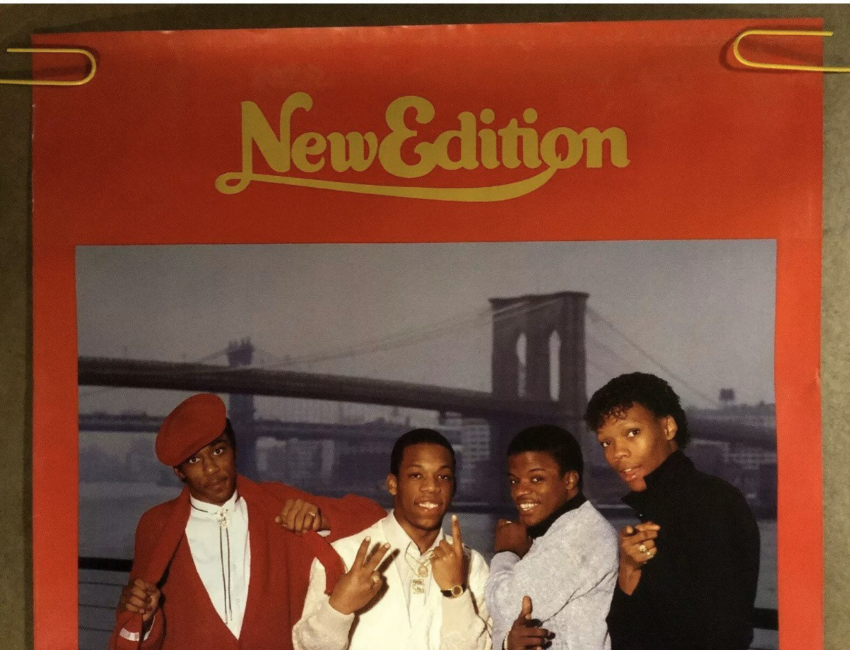 Original Vintage Poster New Edition 1980s R&B group shot pinup | Etsy