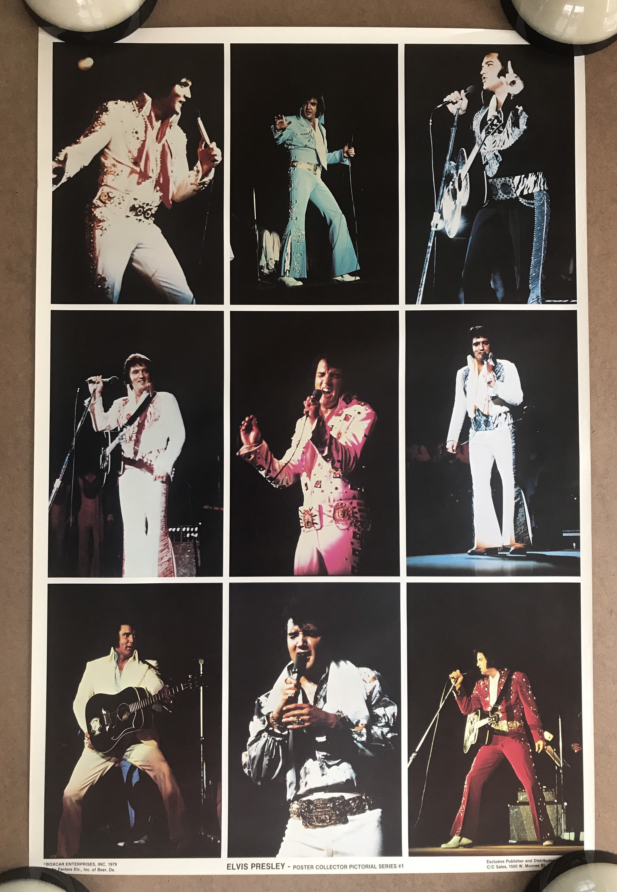 Vintage Original 1970s Elvis Presley Collage Poster 1979 | Etsy