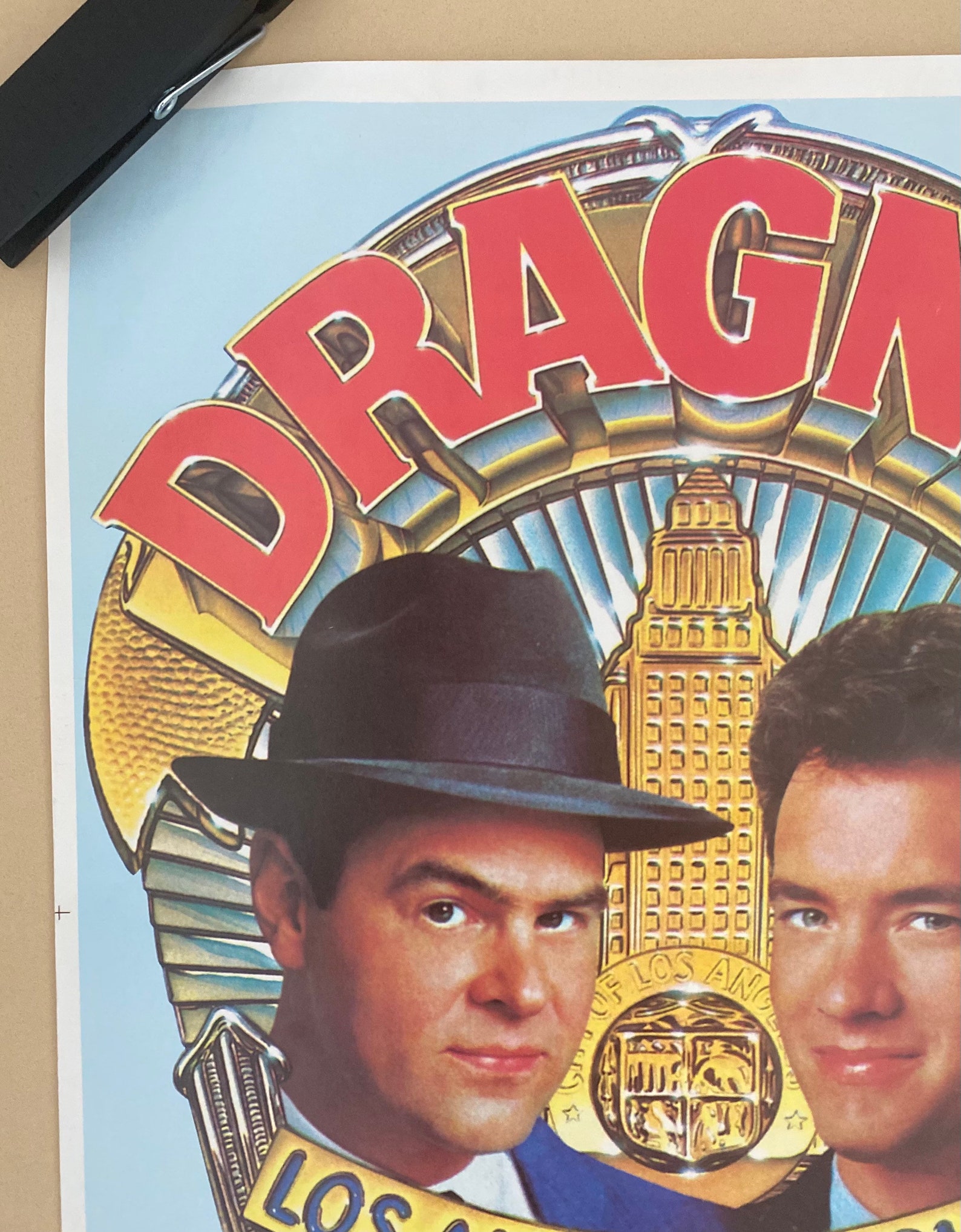 Vintage Movie Poster Dragnet Aykroyd Hanks 1987 Cops Police - Etsy