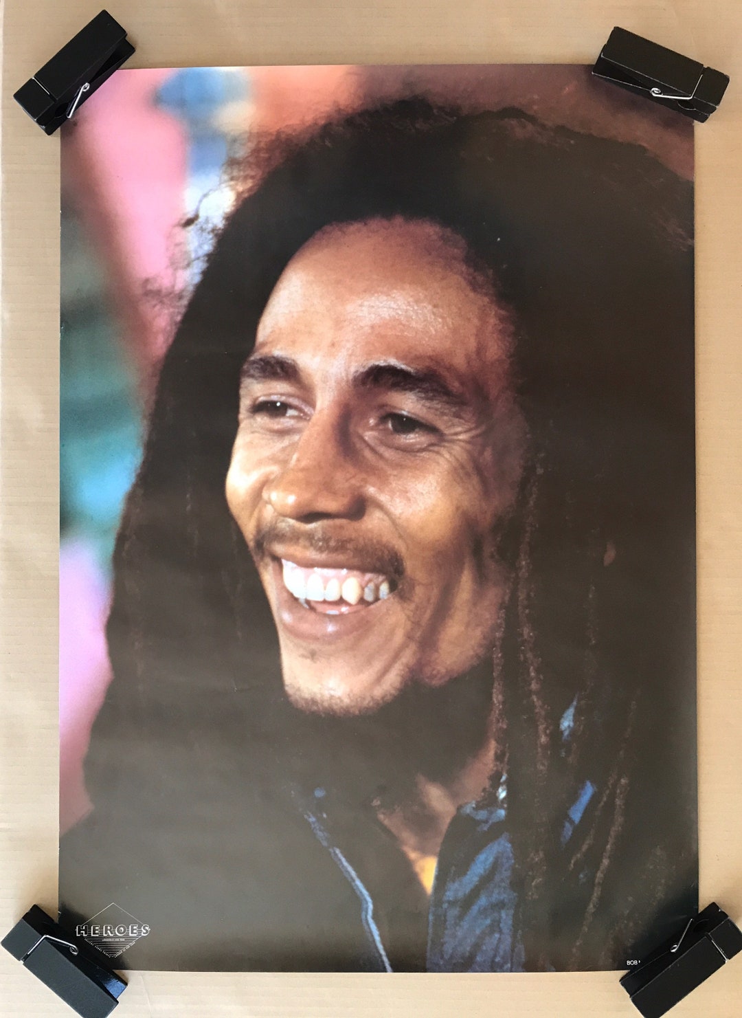 Vintage Original 1970s Bob Marley Head Shot Pinup Rasta Reggae Music ...