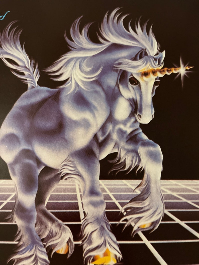 Unicorn Vintage Headshop Poster - Etsy