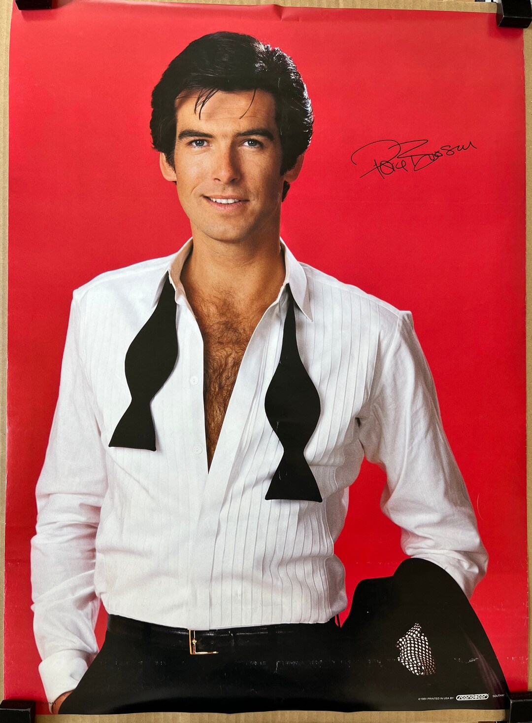 Vintage Original Poster Pierce Bronson 007 Actor 1984 Poster Movie ...