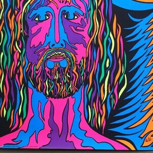 Jesus Christ Superstar Vintage Blacklight Poster Psychedelic Pin-up ...