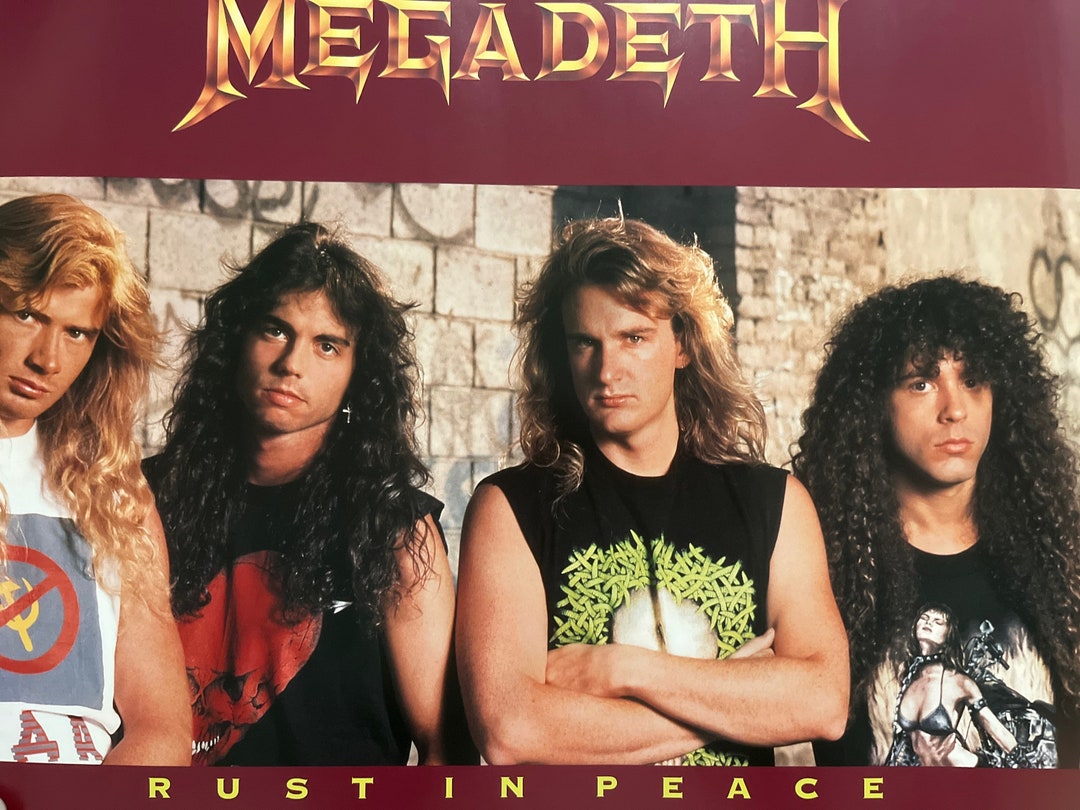 Megadeth Rust in Peace Promo Tour Poster Double Sided Poster Vintage 1991 - Etsy
