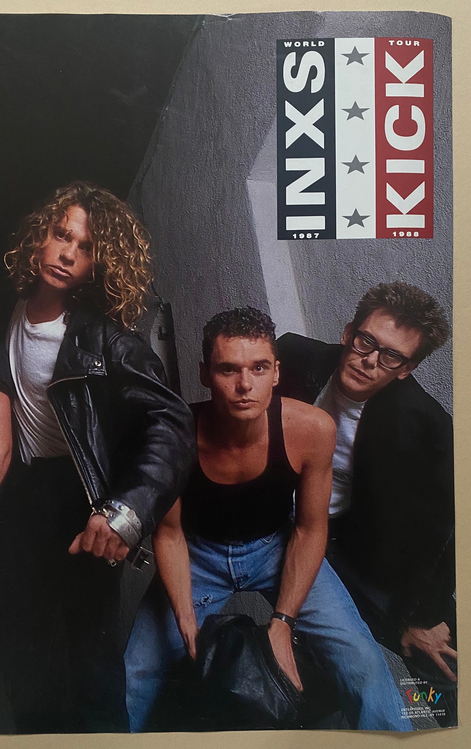 Affiche vintage INXS Kick 1989 musique souvenirs pin-up pop culture ...