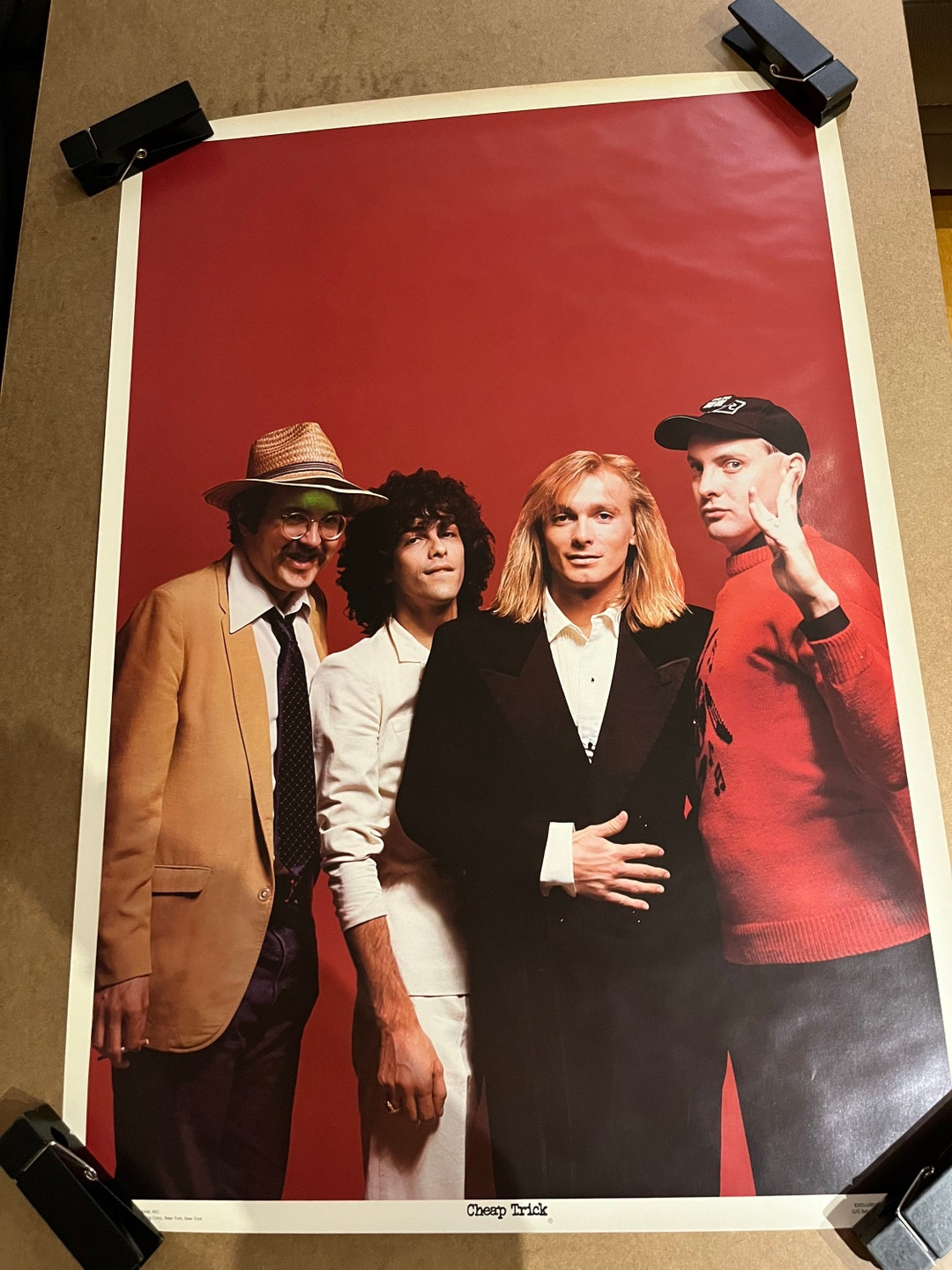 Vintage original poster 1981 Cheap Trick Music Group Pinup - Etsy.de